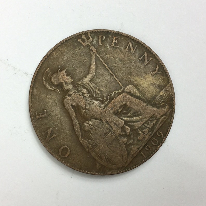 1900-1909 British Penny Queen Victoria & King Edward VII Antique ...