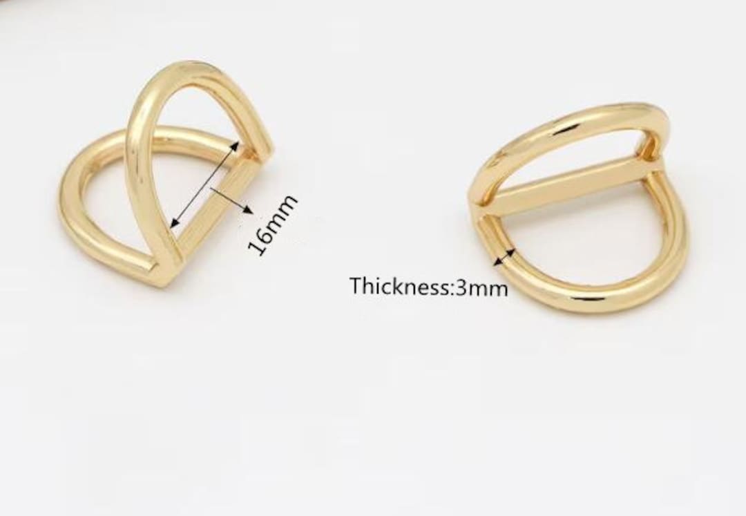 Double D Ring for Purse Chain Connector Gold Connector Ring Purse D ...