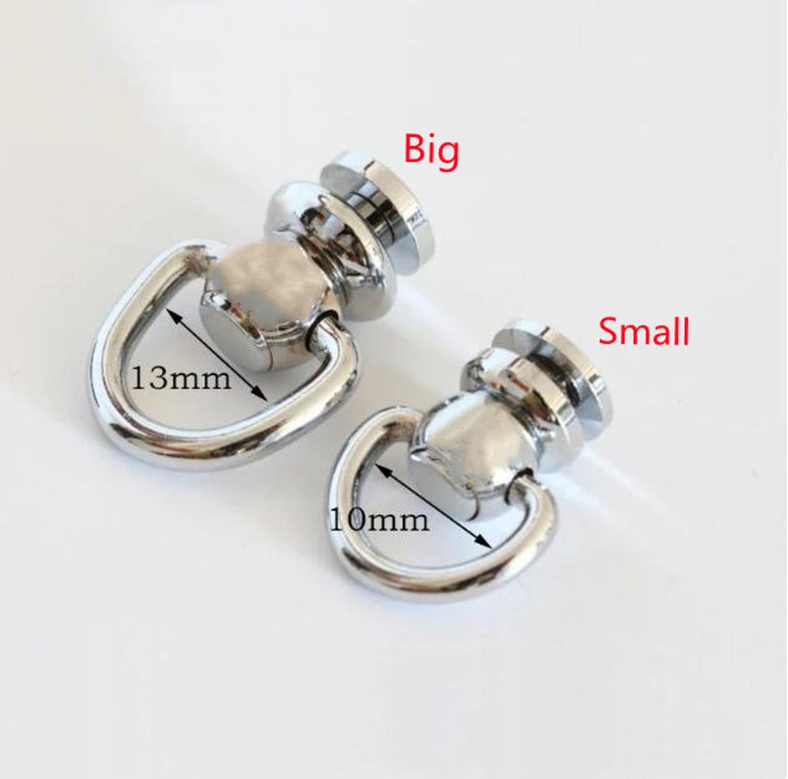 High Quality Solid Brass Rivet D Ring Rivet Silver Screw Rivet for ...