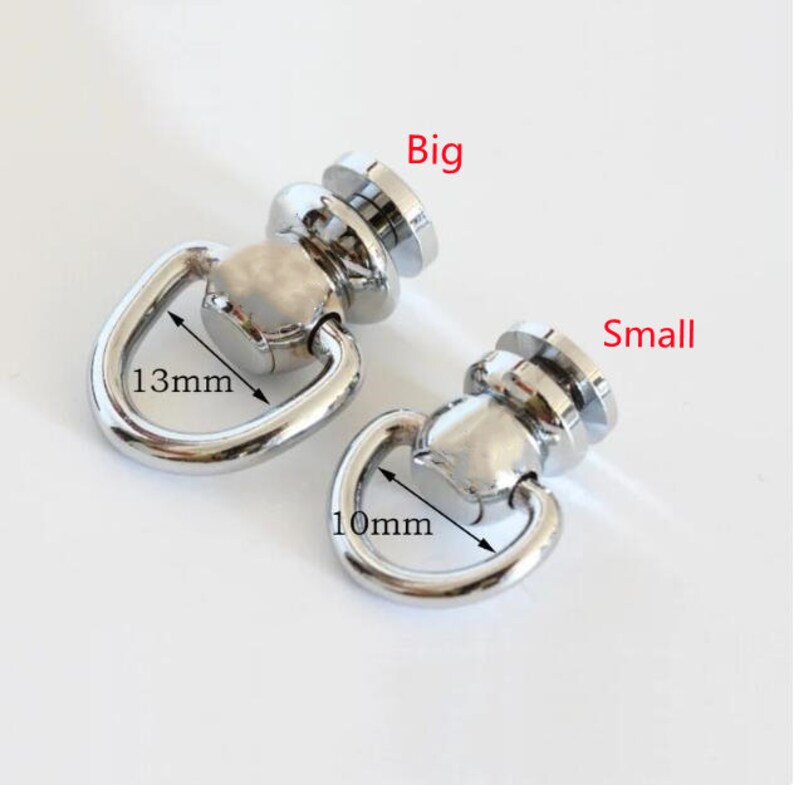 High Quality Solid Brass Rivet D Ring Rivet Silver Screw Rivet for ...