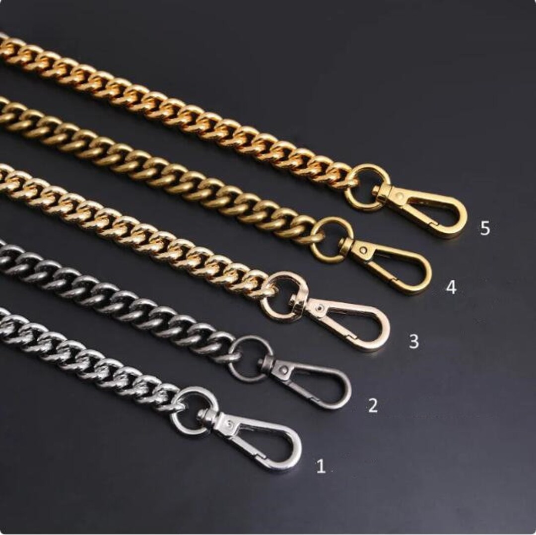 High Quality 13mm Aluminum Gold Purse Chain Bag Chain Strap Crossbody ...