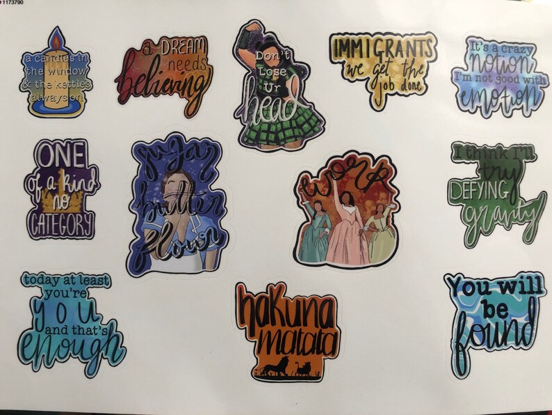 Musical Theatre Stickers Singles | Etsy