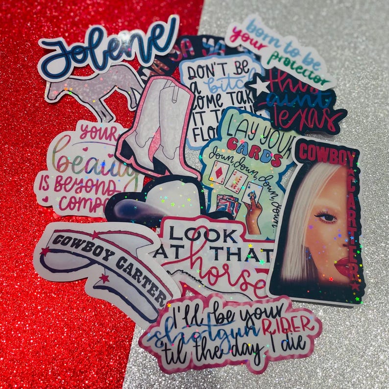 Cowboy Carter - Beyoncé Inspired Stickers - Etsy