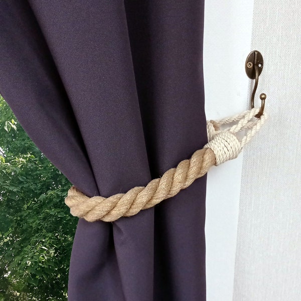 Rope Curtain Tie Backs - Etsy