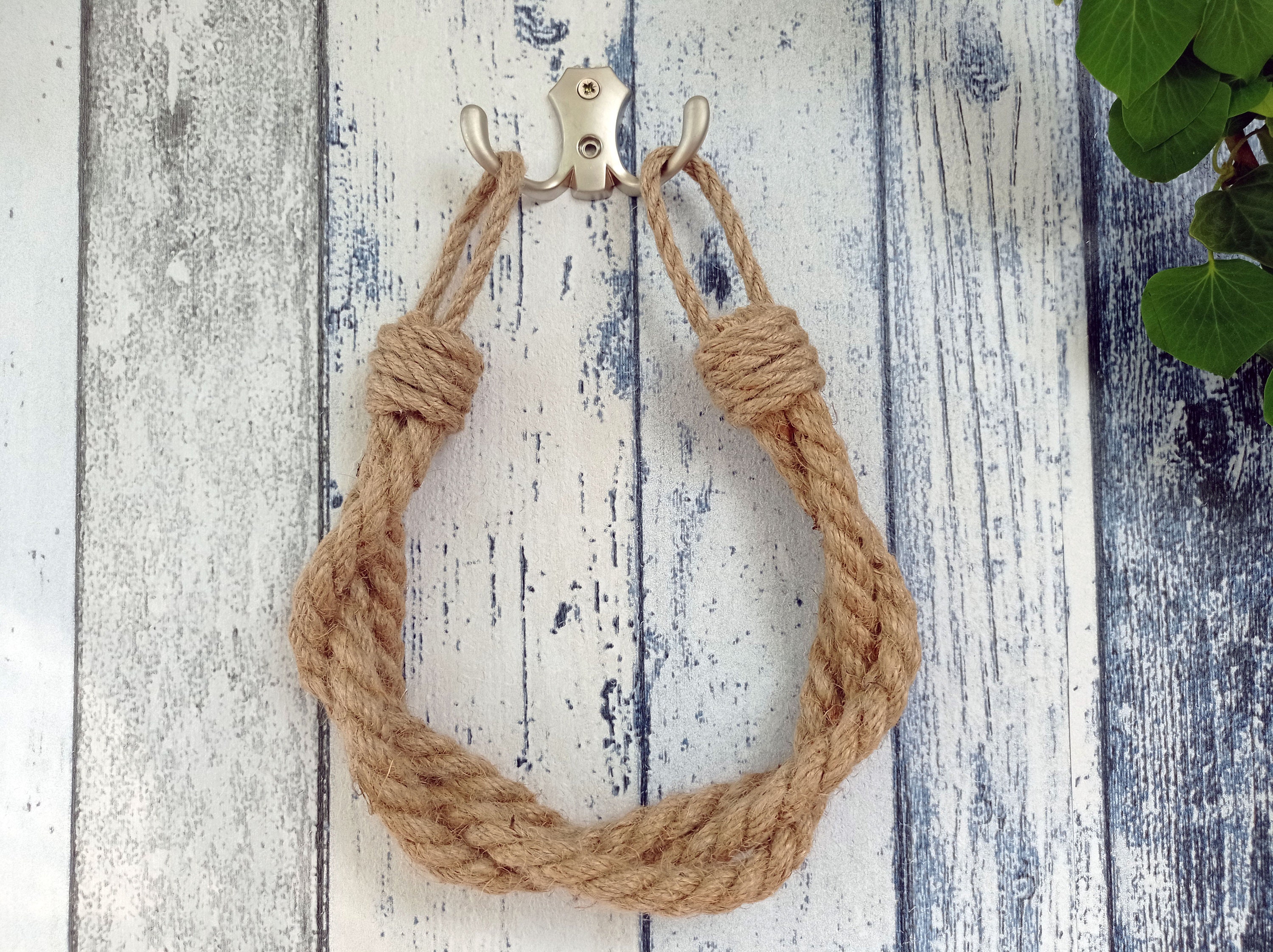 Toilet Paper Holder, Braided From Three Ropes Toilet Roll Holder, Jute ...