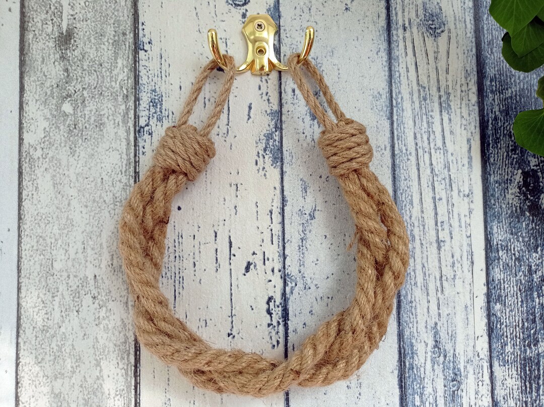 Toilet Paper Holder, Braided From Three Ropes Toilet Roll Holder, Jute ...