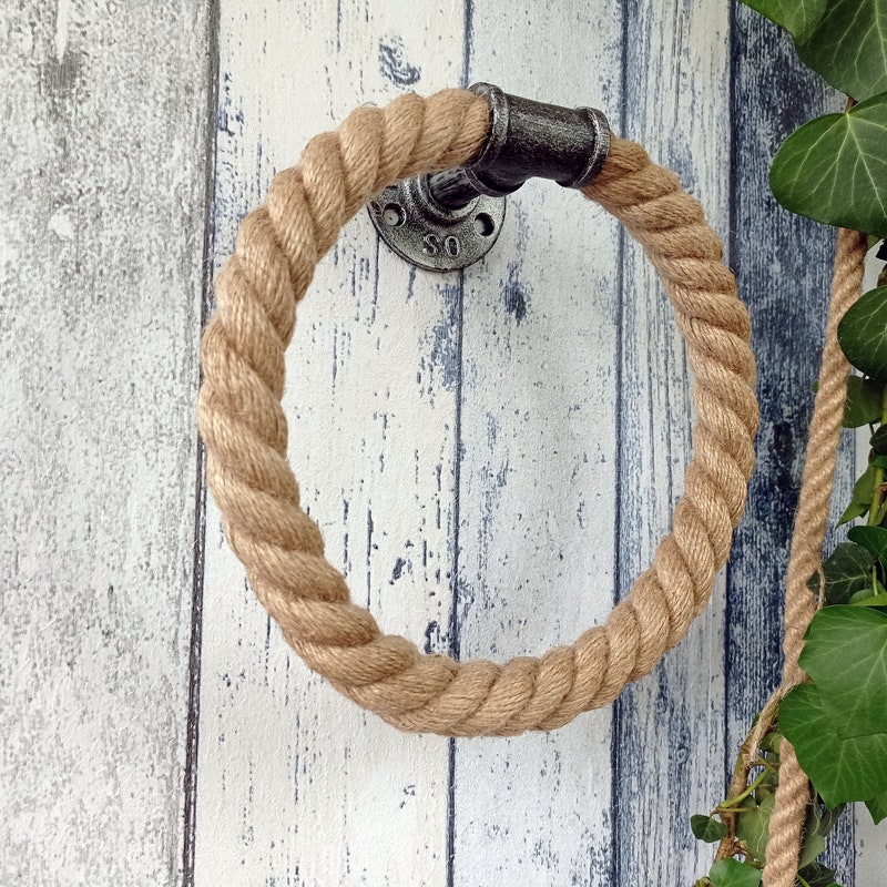 Rope Towel Ring - Etsy