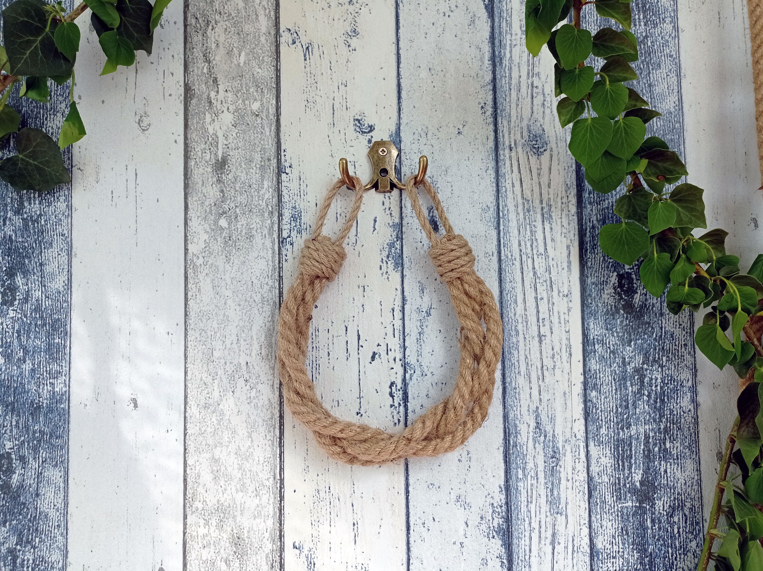 Toilet Paper Holder, Braided From Three Ropes Toilet Roll Holder, Jute ...