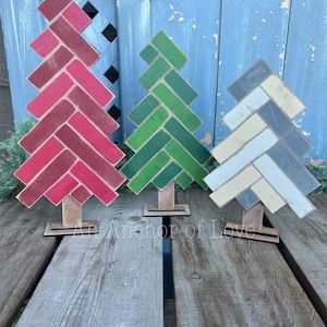 Pallet Herringbone Christmas Tree File SVG, Farmhouse Glowforge ...