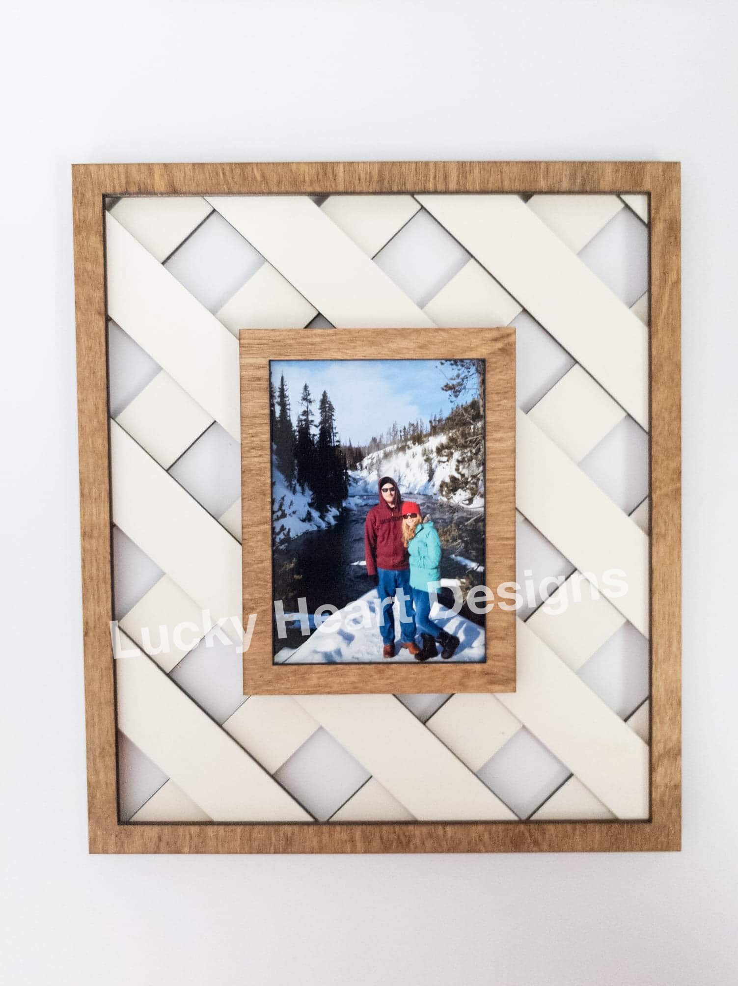 Lattice Sign Trio File SVG Glowforge Picture Frame - Etsy