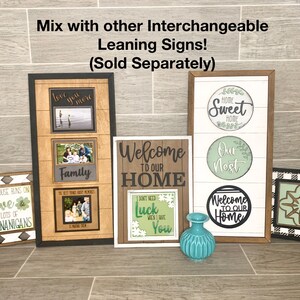 Fall Leaning Sign File SVG, Tiered Tray Glowforge, Luckyheartdesignsco ...