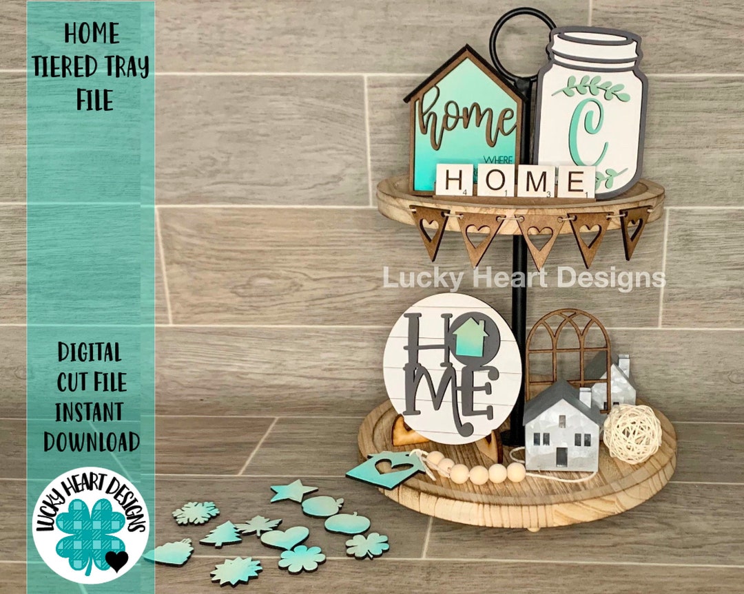 Home Tiered Tray File SVG - Etsy