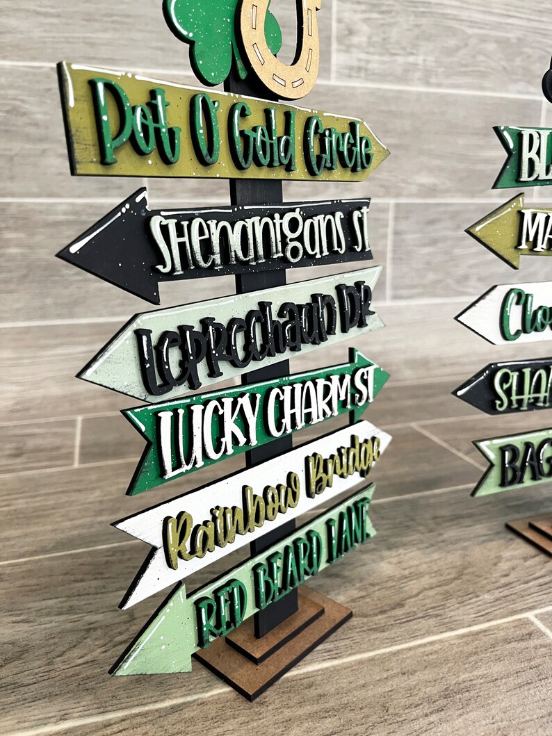 St. Patrick's Day Day Street Sign File SVG Glowforge - Etsy