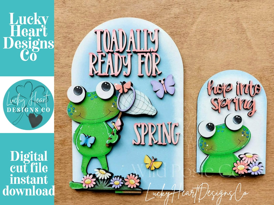 Frog Spring Tall Arch Sign Interchangeable File SVG, TINY, INSERT Only ...