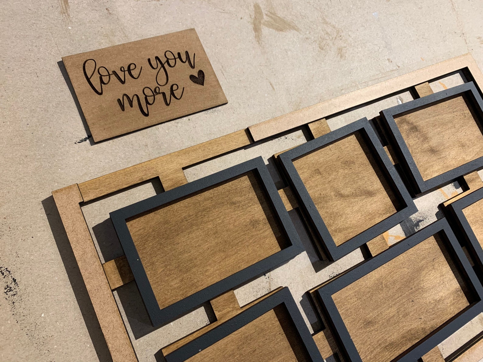 Modern Wall Frame With Interchangeable Quote Insert File SVG, Glowforge ...