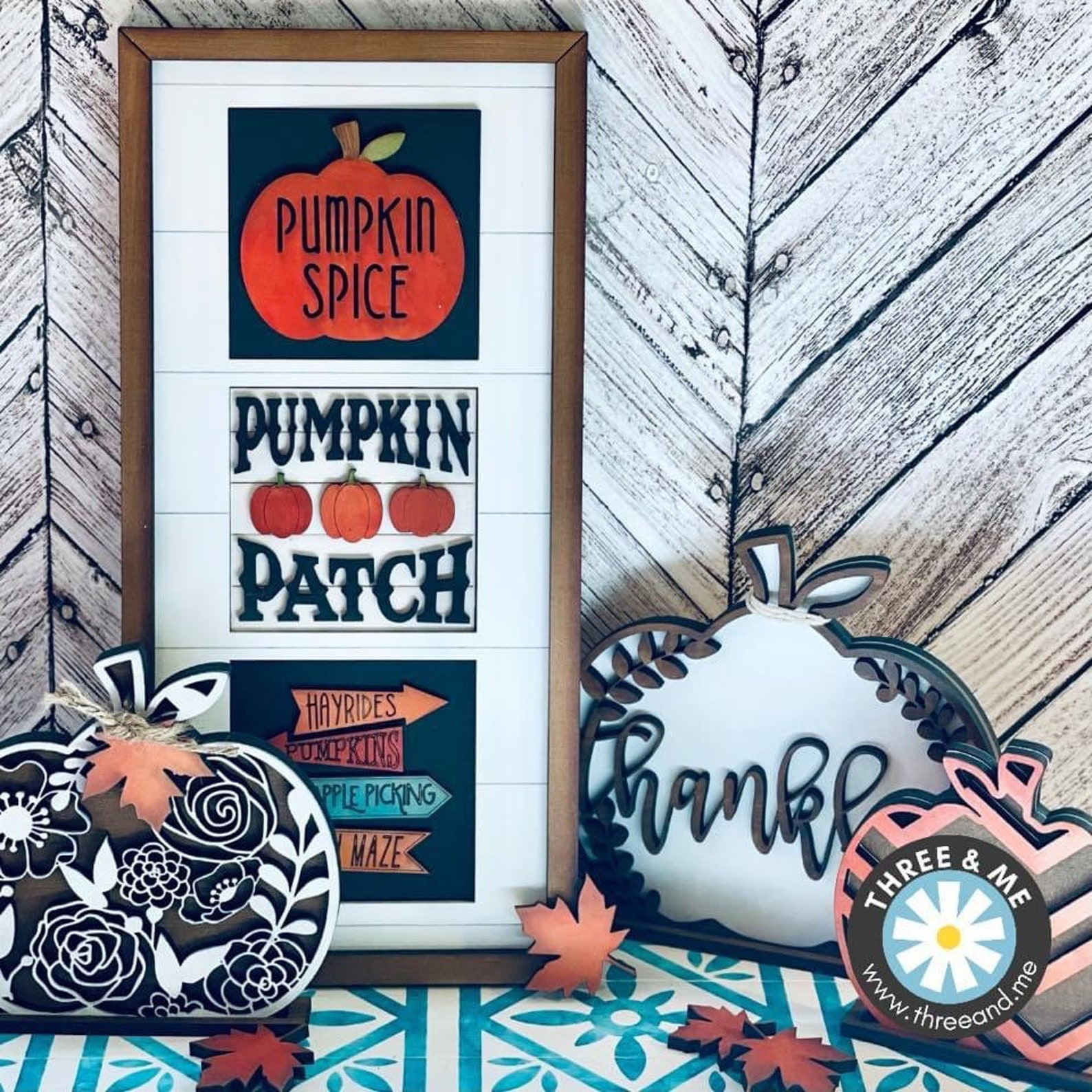 Fall Leaning Sign File SVG Tiered Tray Glowforge - Etsy