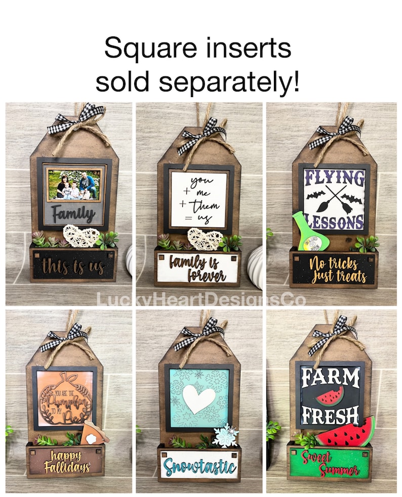 Tag Style Interchangeable Leaning Sign File SVG Glowforge - Etsy