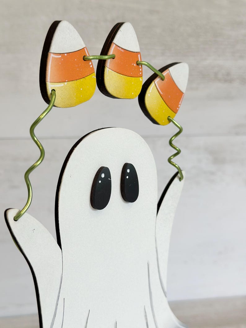 Ghost Pumpkin Candy Corn Standing File SVG, Witch, Jack-o-lantern ...