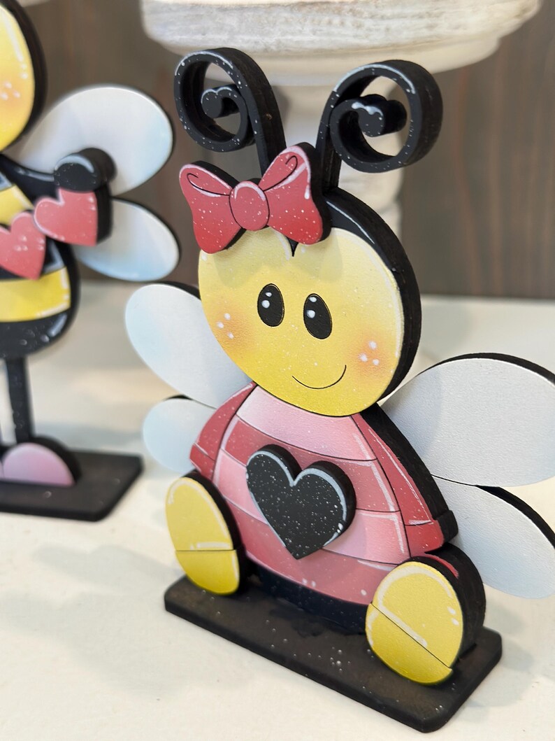 Bee Valentine Standing File SVG, Balloon, Cupid Candy Chocolate Love ...