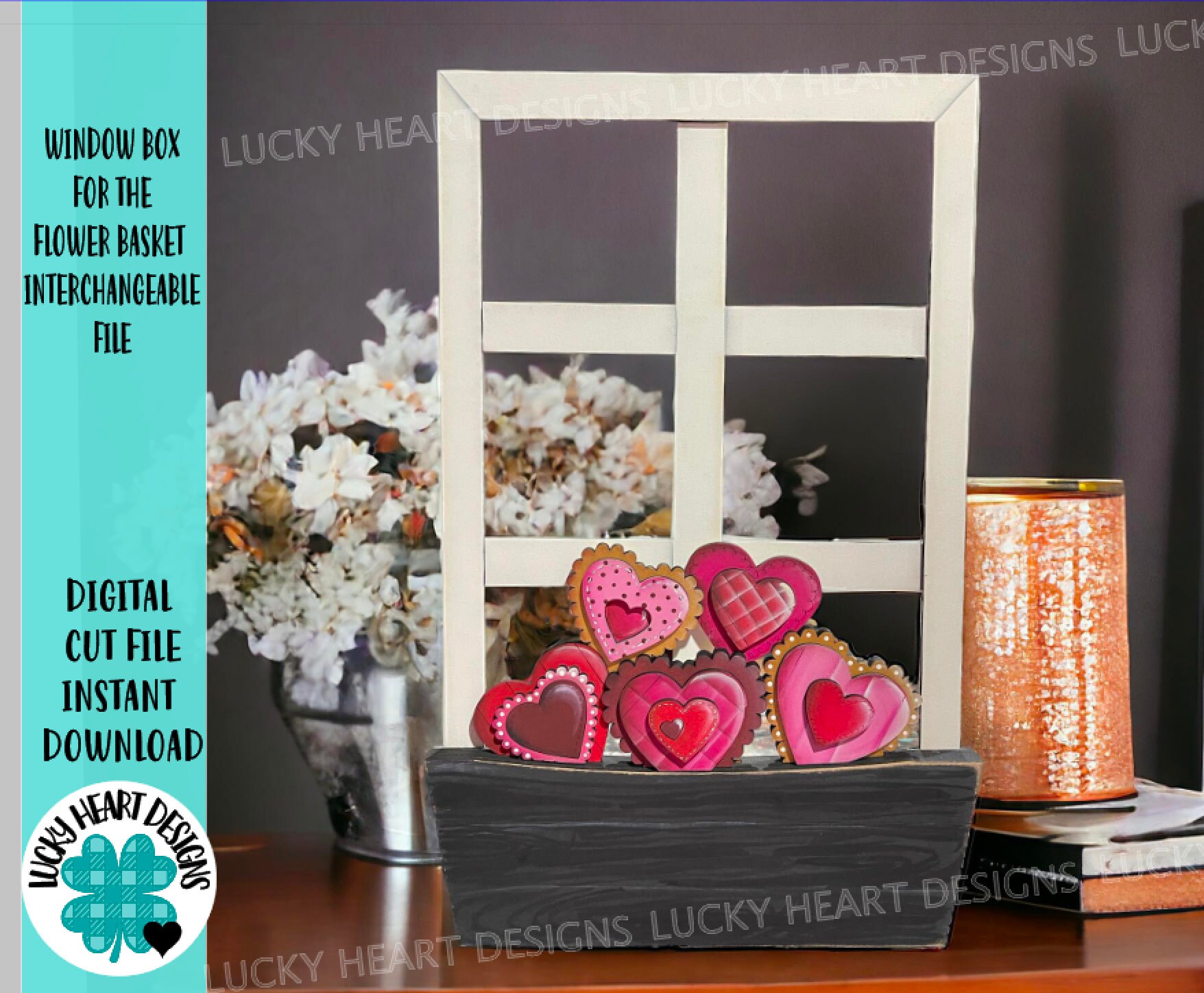 Window Box for the Flower Basket Interchangeable File SVG, Vase, Flower ...