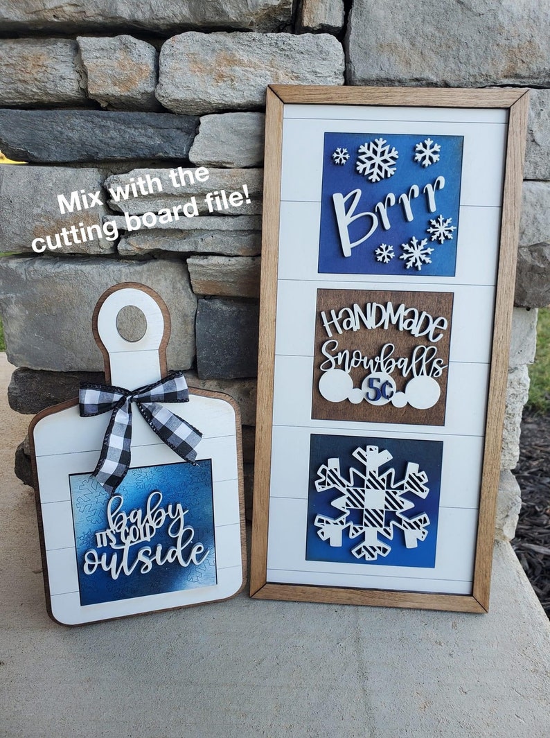 Interchangeable Leaning Sign File SVG Mini Inserts Wall - Etsy