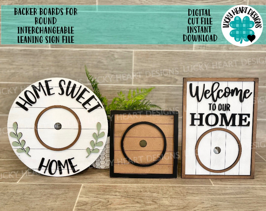 Backer Boards for Interchangeable Shiplap Rounds File SVG, Glowforge ...