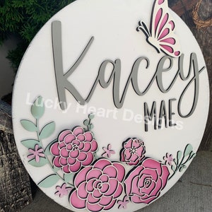 Layered Floral File 2 -with Butterflies, SVG FILE Glowforge - Etsy