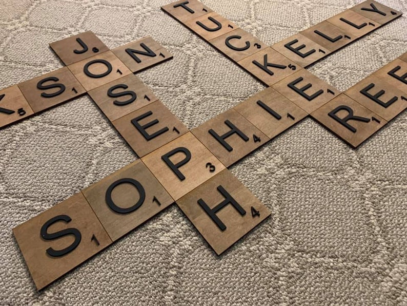 Scrabble Wall Sign File SVG Glowforge Decor - Etsy Canada
