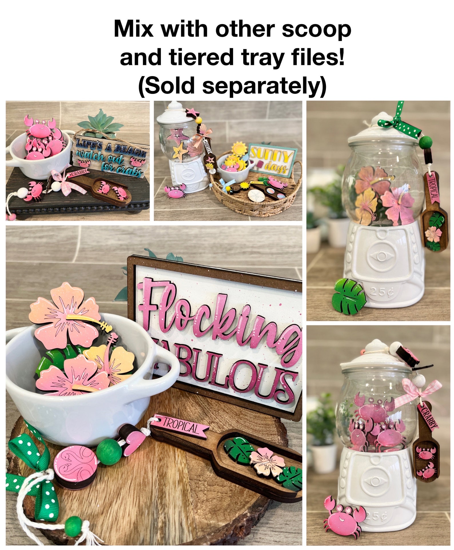 Beach Summer Gumball Machine Filler File Asvg, Gumball Tiered Tray ...