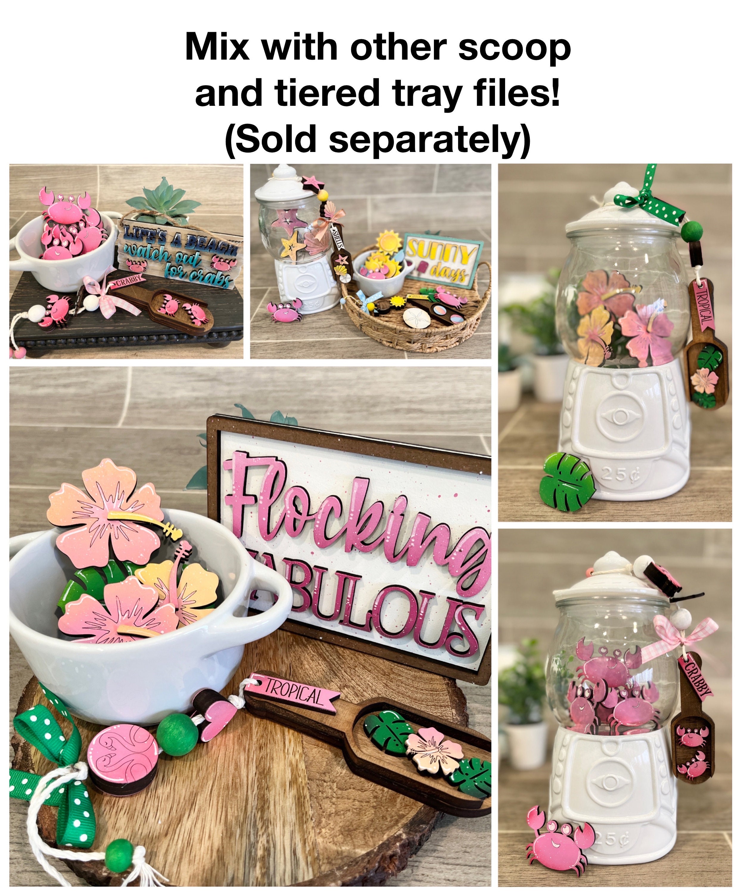 Beach Summer Gumball Machine Filler File Asvg, Gumball Tiered Tray ...