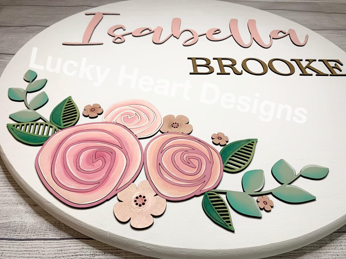 Paige Swirl Floral File SVG FILE Glowforge Flowers - Etsy