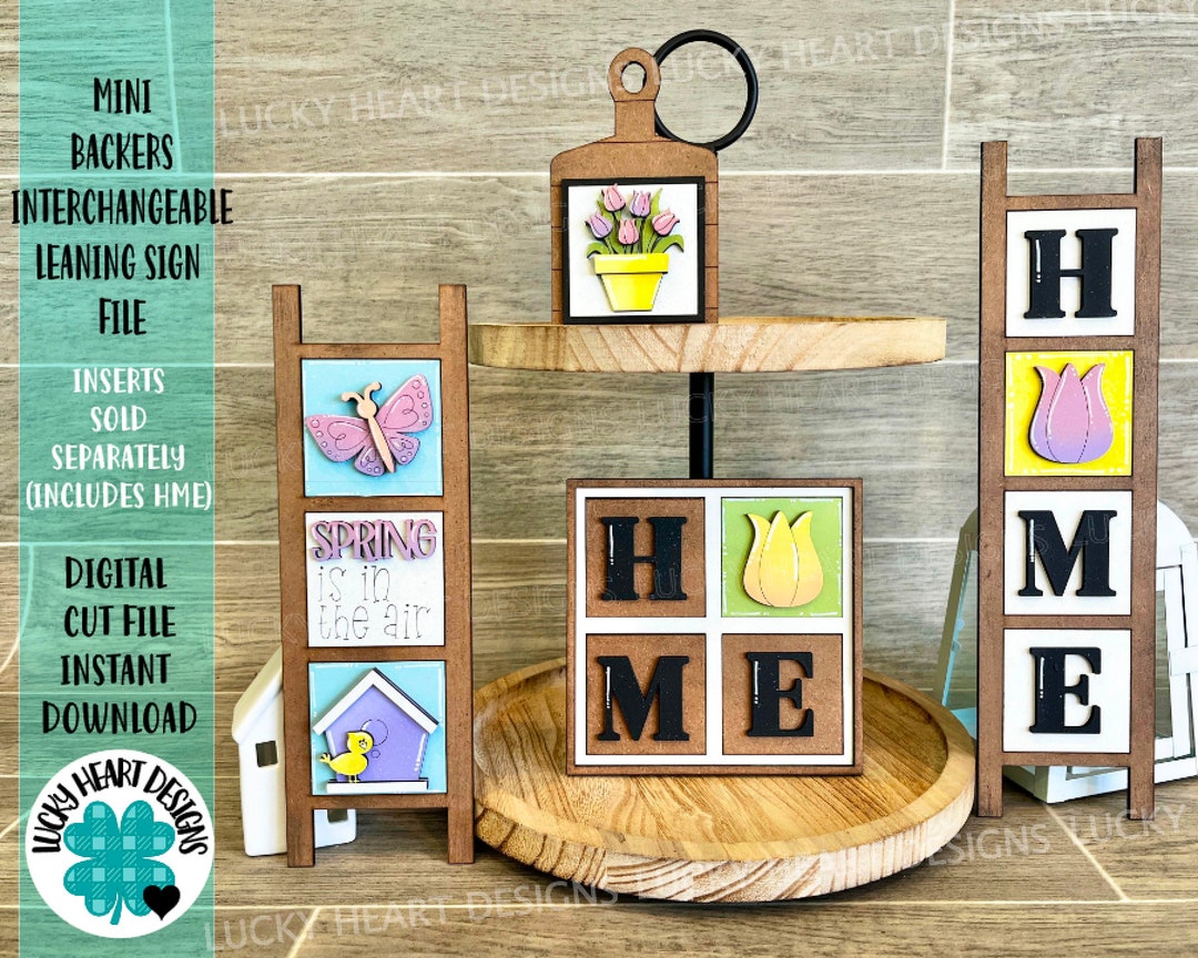 MINI Backers Interchangeable Leaning Sign File SVG, Glowforge ...