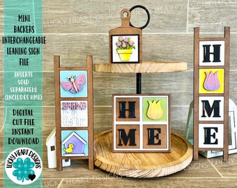 Leaning Sign Backers SVG Bundle Interchangeable Backers for Leaning ...