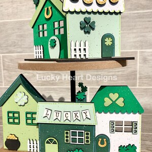 St. Patrick's Day Standing Houses File SVG, Glowforge ...