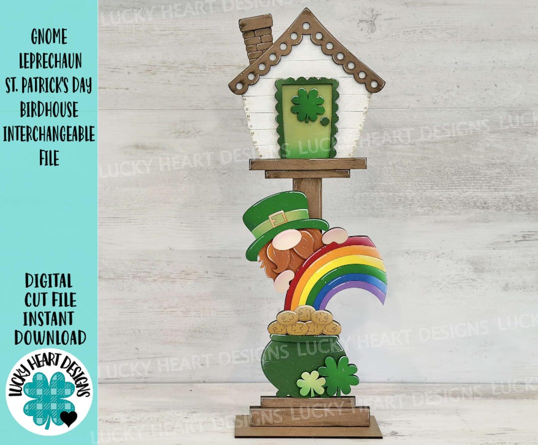 Gnome Leprechaun St. Patrick's Day for the Birdhouse Interchangeable ...