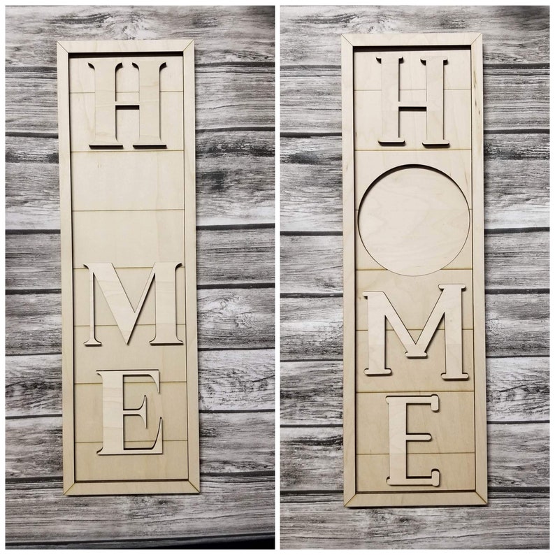 Home Vertical Shiplap Interchangeable File SVG, Glowforge ...