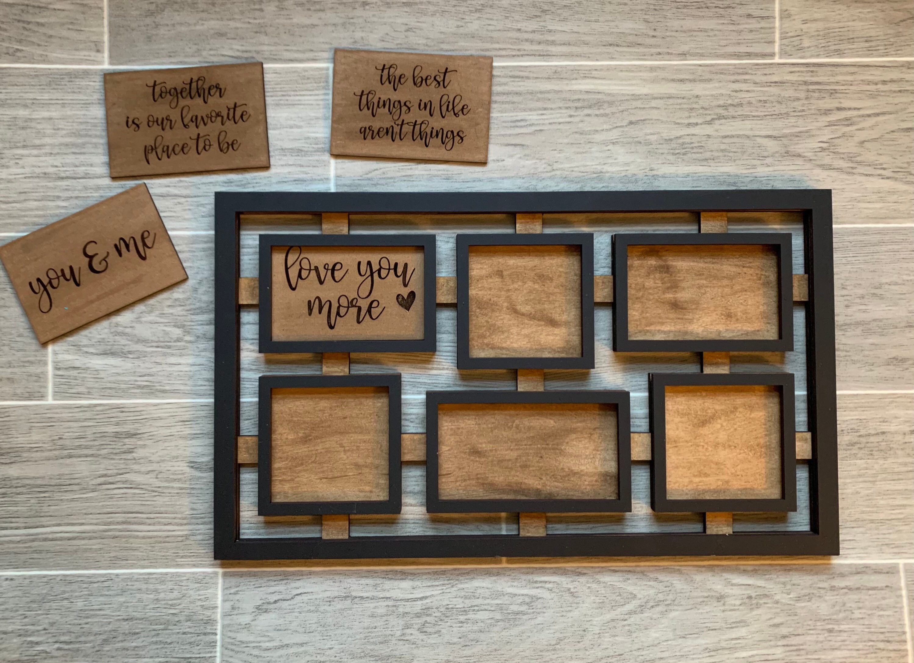 Modern Wall Frame With Interchangeable Quote Insert File SVG | Etsy