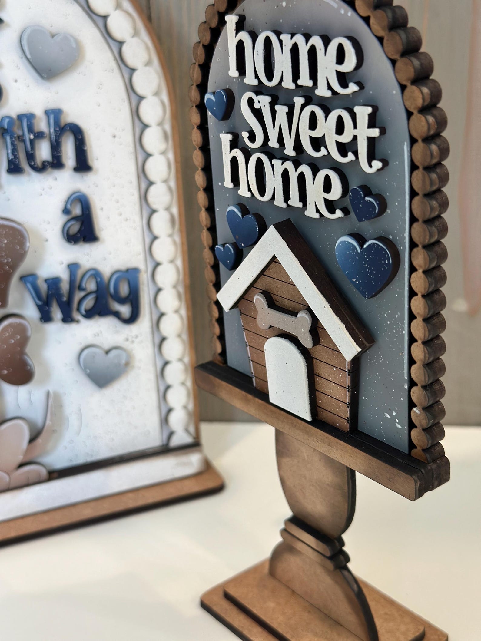 Dog Home Tall Arch Sign Interchangeable File SVG, TINY, INSERT Only ...