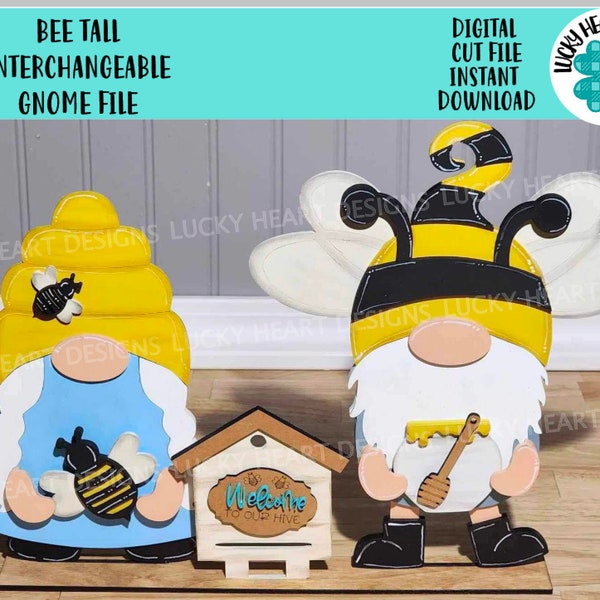 Gnome Bee Svg - Etsy