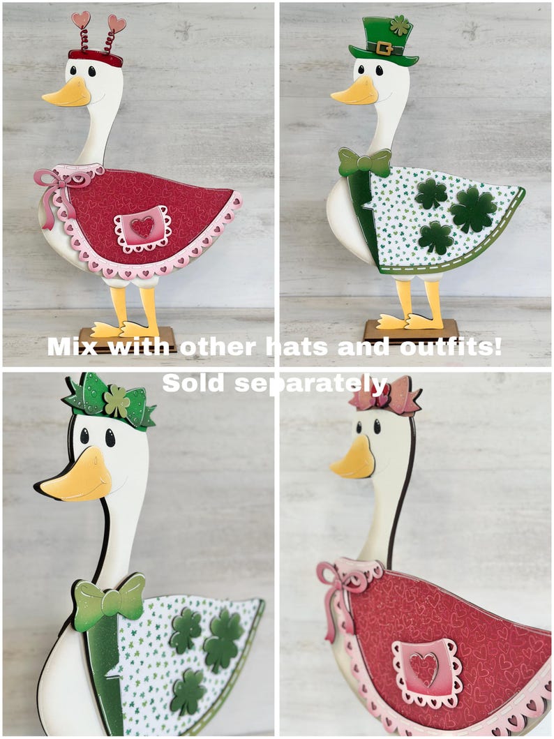 Goose Animal Hats Interchangeable File SVG, Goose ONLY, Duck, Outfits ...