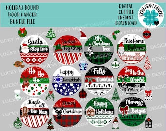 Winter Door Hanger Bundle Complete DIY KIT File SVG Snow Sign | Etsy