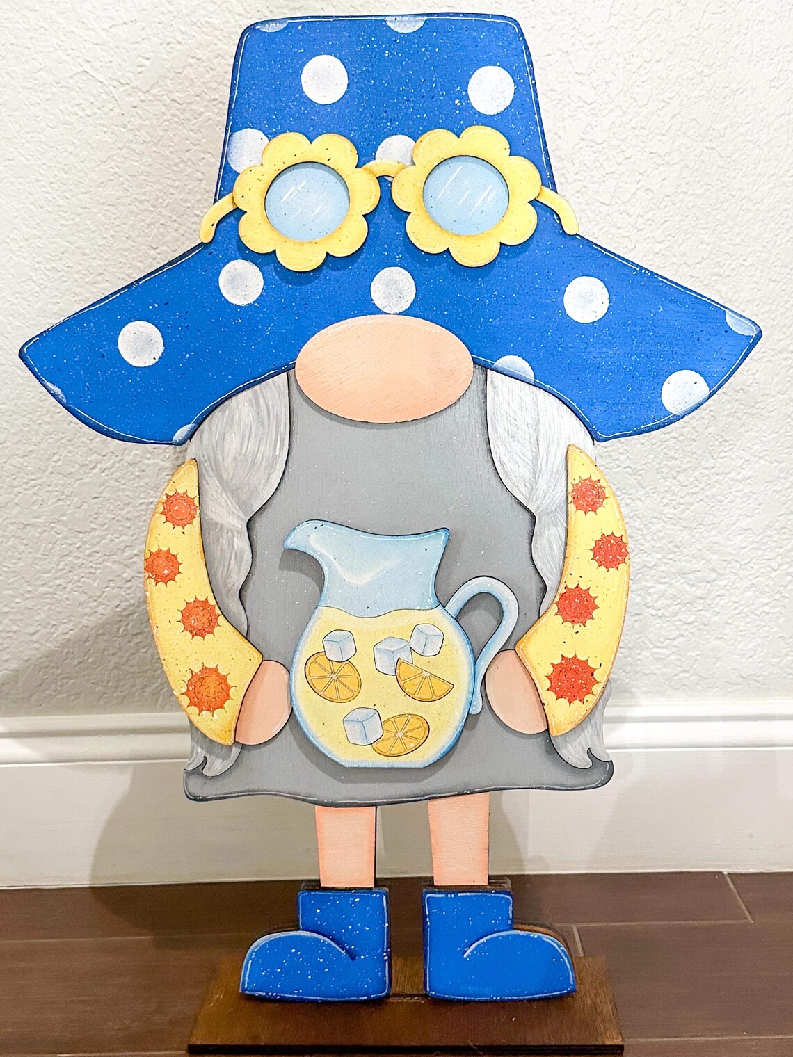 Summer Tall Porch Interchangeable Leaning Sign Gnome File SVG ...