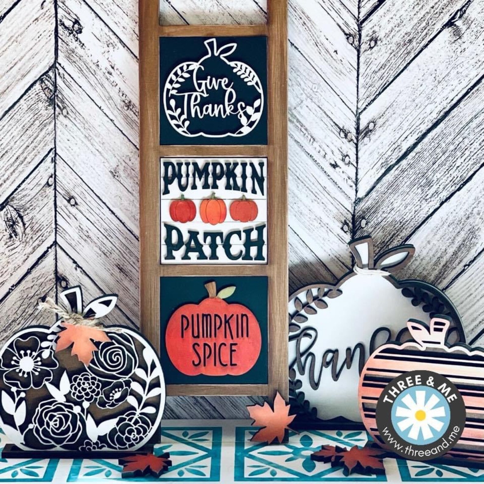 Fall Leaning Sign File SVG Tiered Tray Glowforge - Etsy