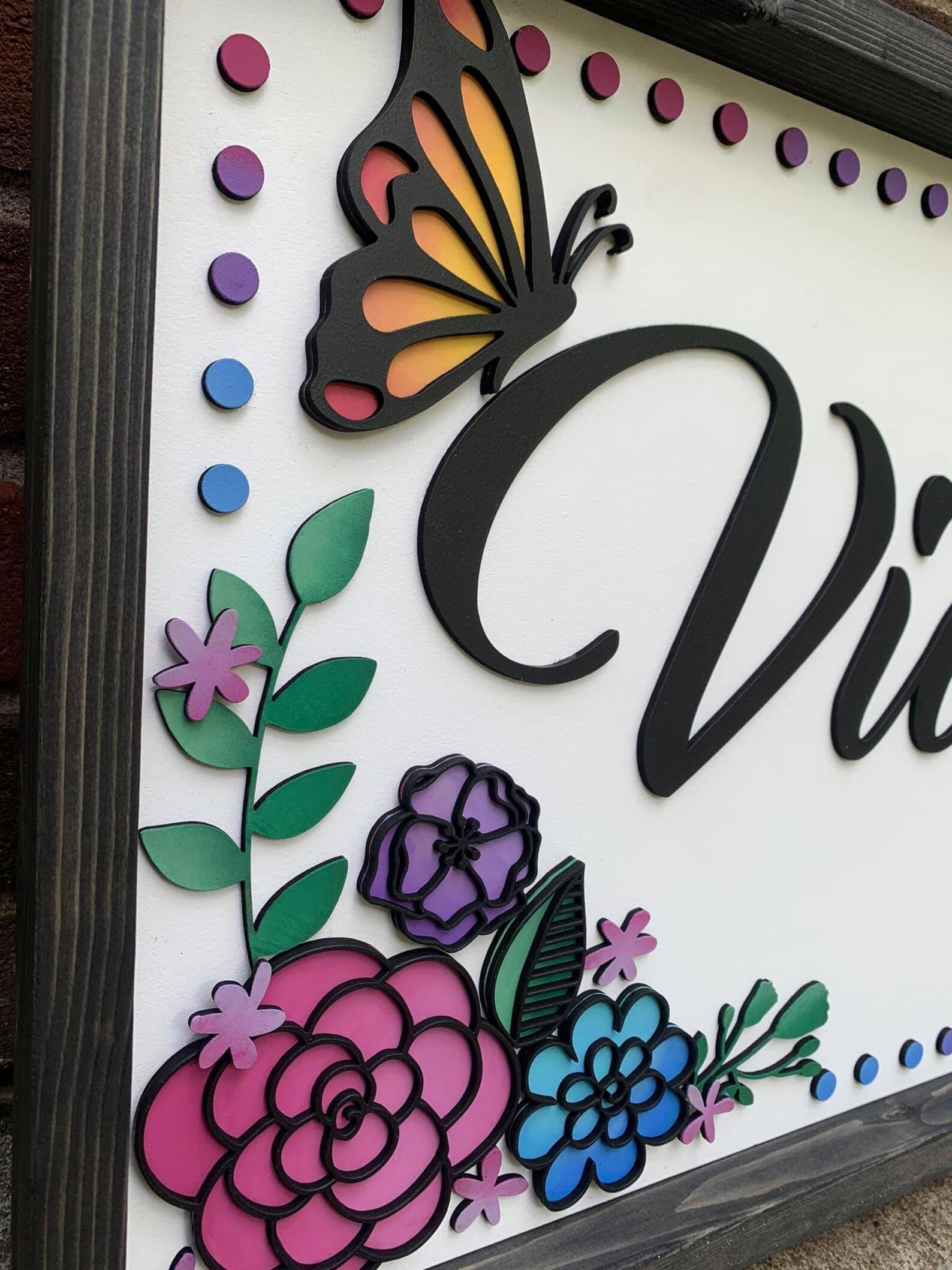 Layered Floral File 2 -with Butterflies, SVG FILE Glowforge - Etsy