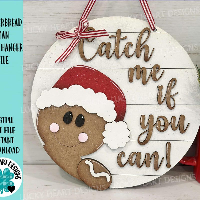 Gingerbread Man Door Decor - Etsy