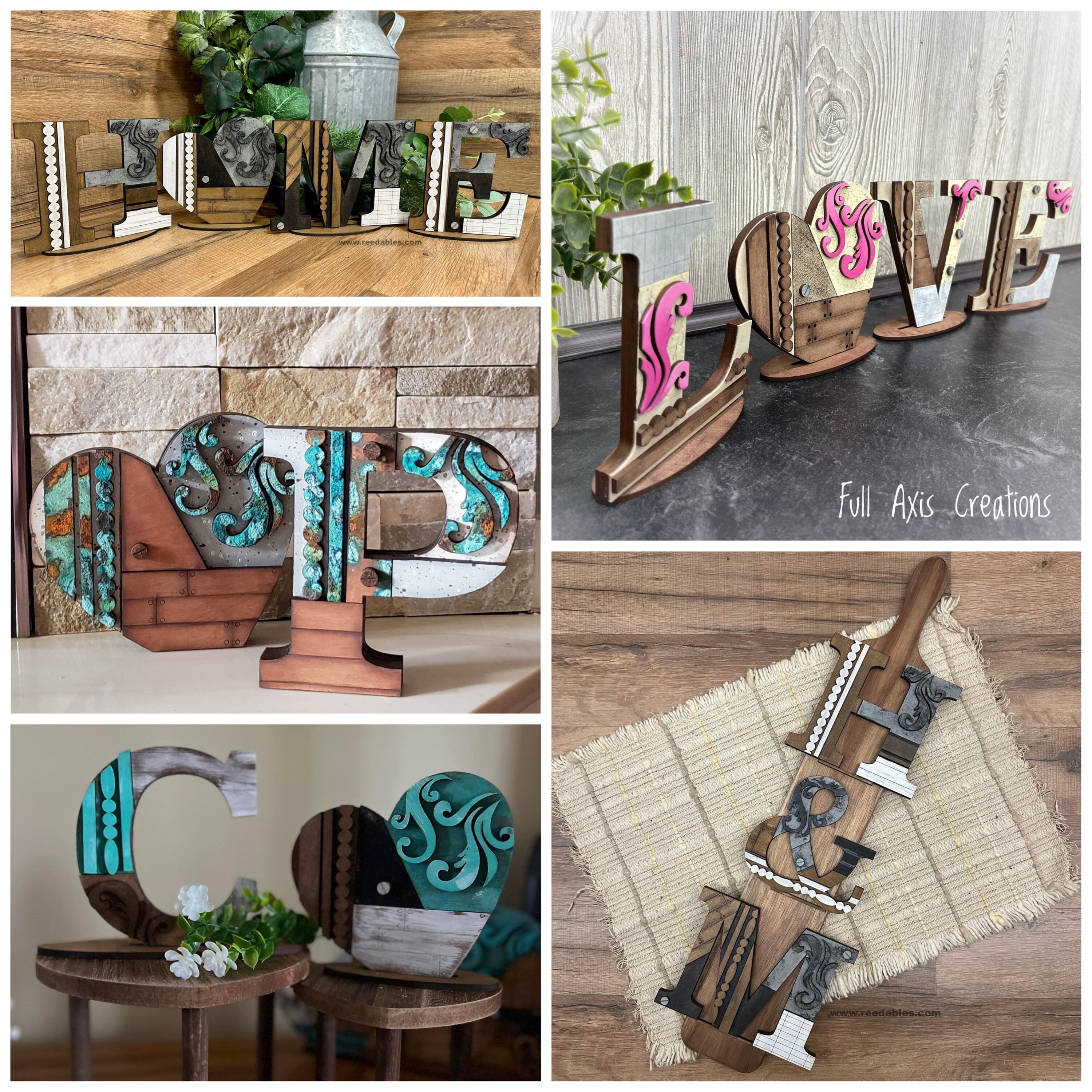 Vintage Rustic Initials File SVG Glowforge Farmhouse - Etsy Canada