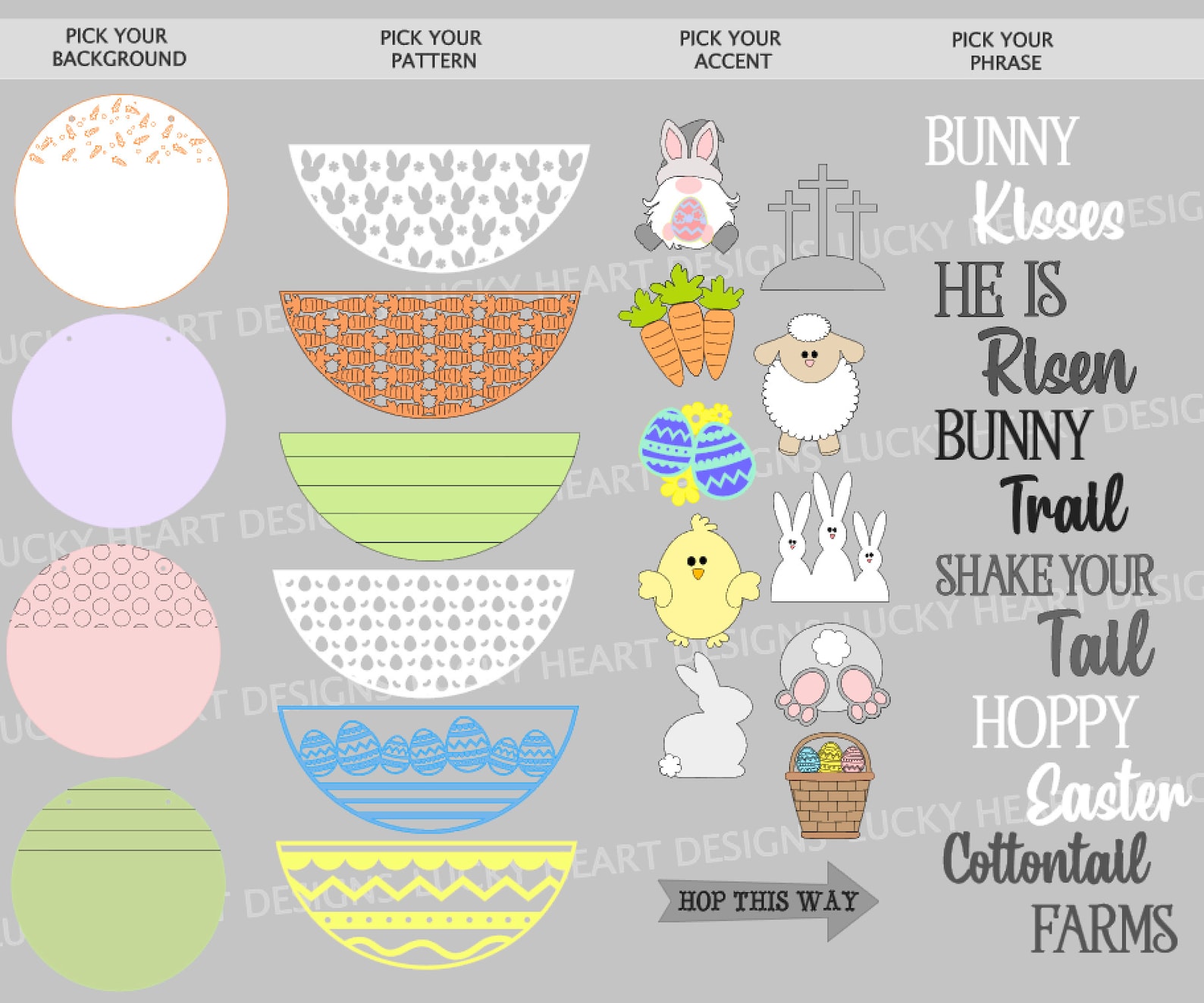 Easter Complete DIY Kit Door Hanger File SVG Glowforge - Etsy