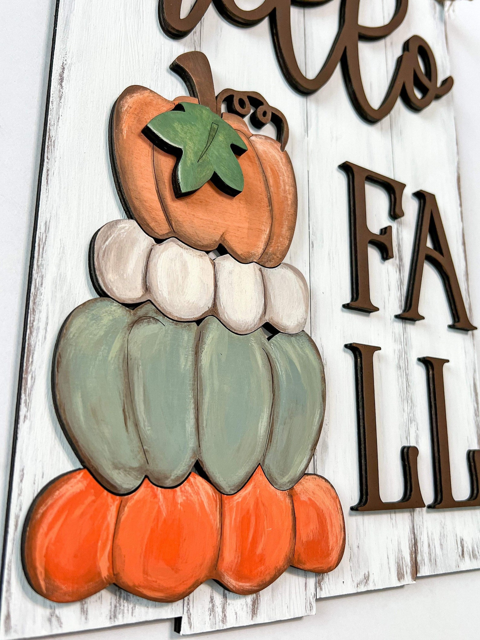 Hello Fall Shiplap Pumpkin Sign File SVG Glowforge - Etsy
