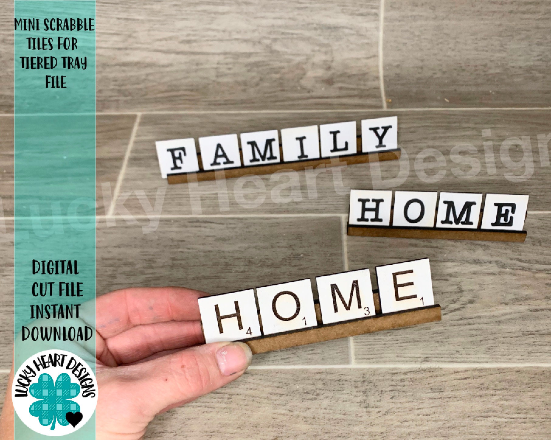 Mini Scrabble Tiles for Tiered Trays File SVG Digital - Etsy