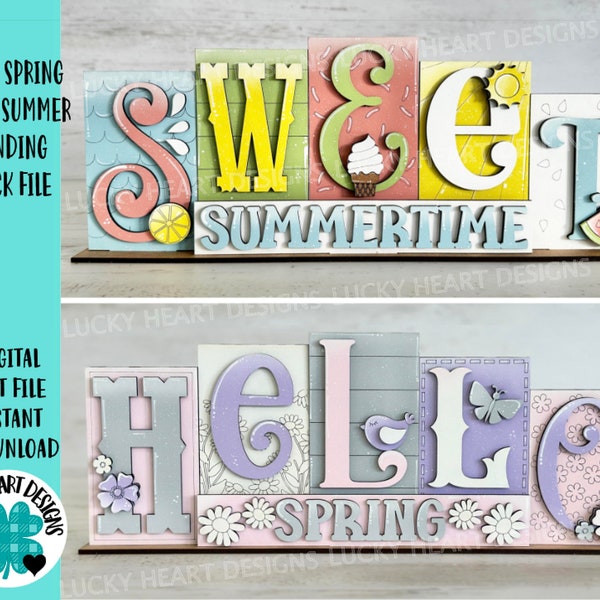 Summer Block Sign - Etsy